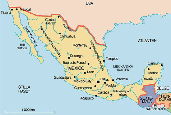 MEXICO - Tijuana, resguide, fakta, karta - reseledaren.nu